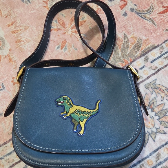Coach | Bags | Coach Rexy Dark Teal Blue Dinosaur Bag | Poshmark
